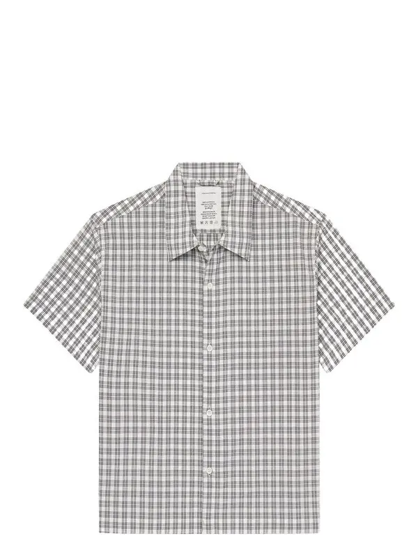 MFPEN Holiday Checked Textured Cotton-blend Shirt - Neutrals