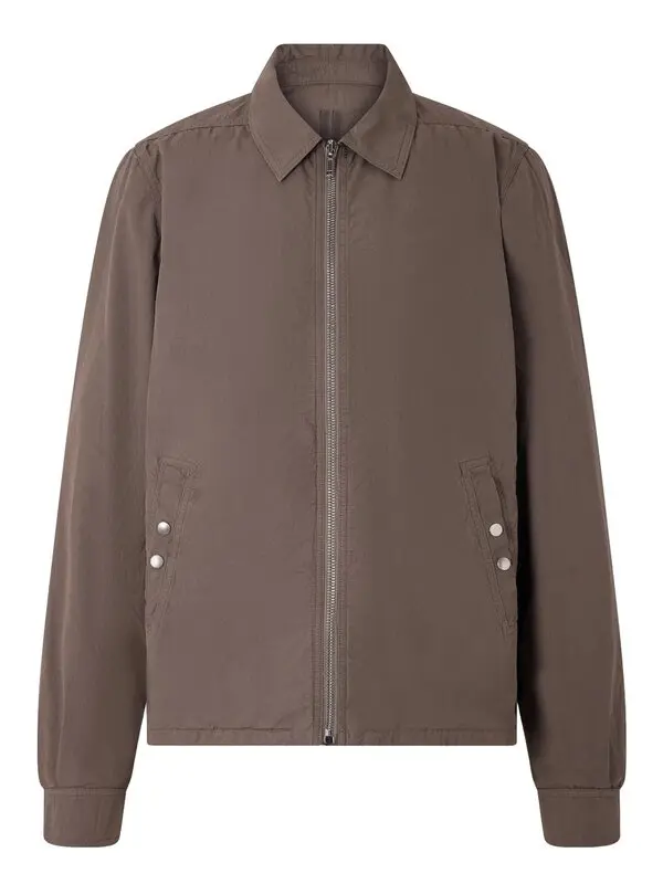 Rick Owens Organic Cotton-ripstop Blouson Jacket - Brown