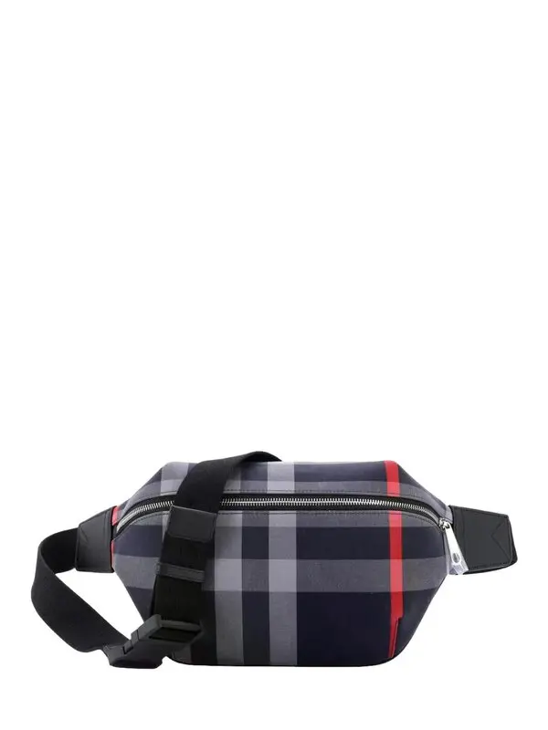 Burberry Sonny House Check Canvas Belt Bag - Blue