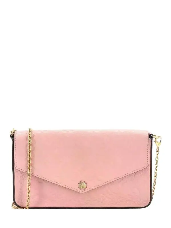 LOUIS VUITTON Felicie Pochette Monogram Empreinte Leather - Pink