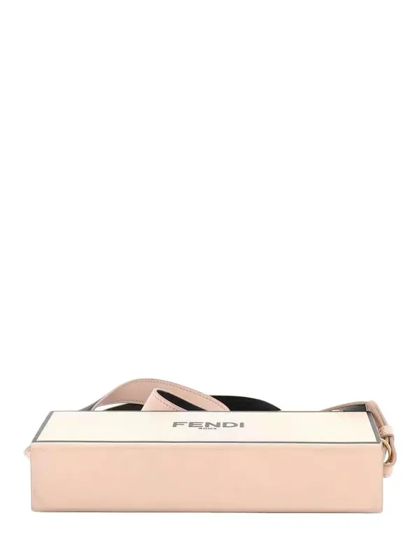 Fendi Logo Horizontal Box Crossbody Bag - Pink