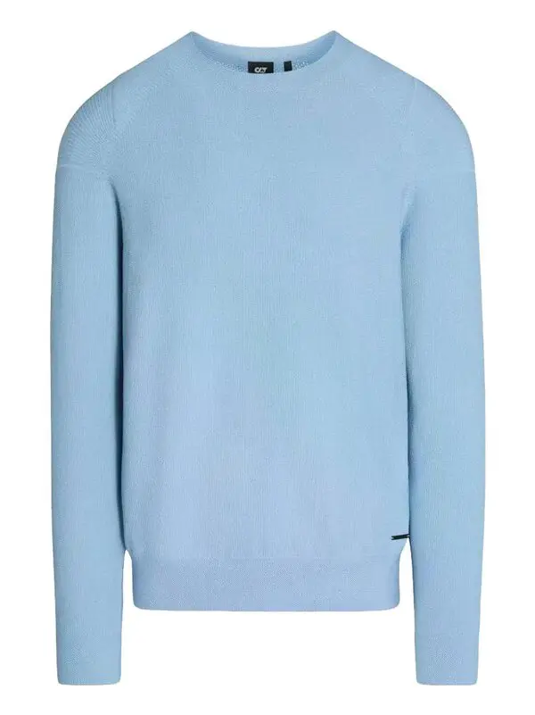 ALPHA TAURI Textured Pullover Sweater - Blue