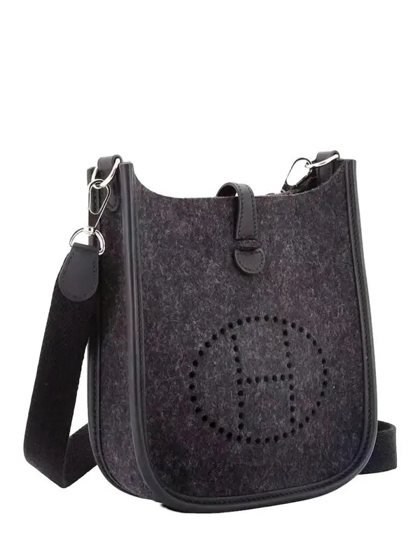 Hermès Evelyne Gen Iii Felt Tpm Crossbody Bag - Grey