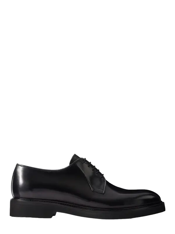 Mr P. Leather Derby Shoes - Black