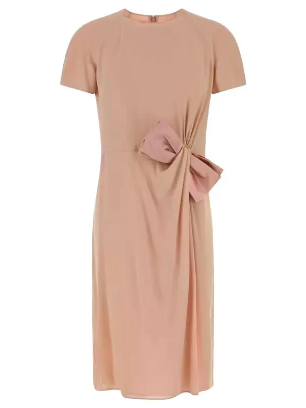 Valentino Garavani Bow-detail Midi Dress - Pink