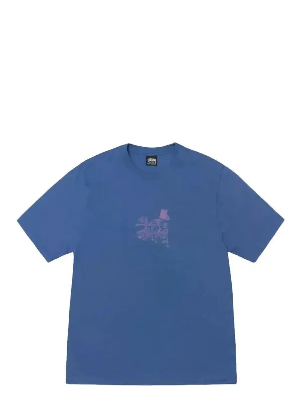 StÜssy In Bloom Graphic T-shirt - Blue