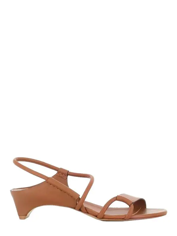 DEL CARLO Slingback Strap Sandals - Brown