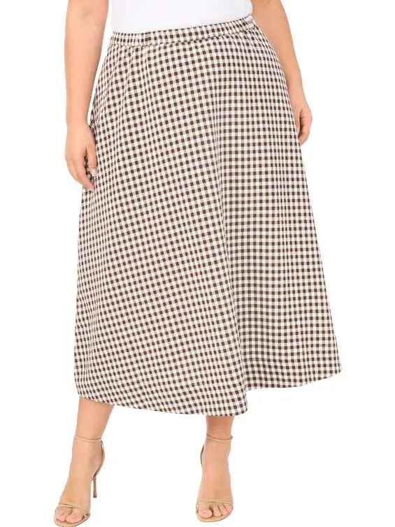 Halogen Pull-on Midi Skirt - Chicory Coffee