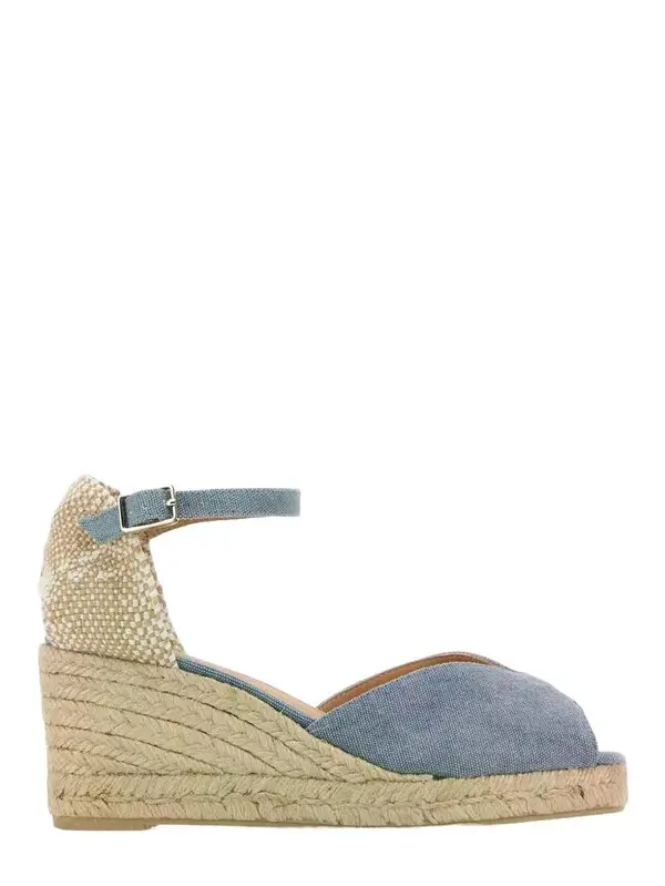 CastaÑer Bianca Canvas Wedge Espadrilles - Blue