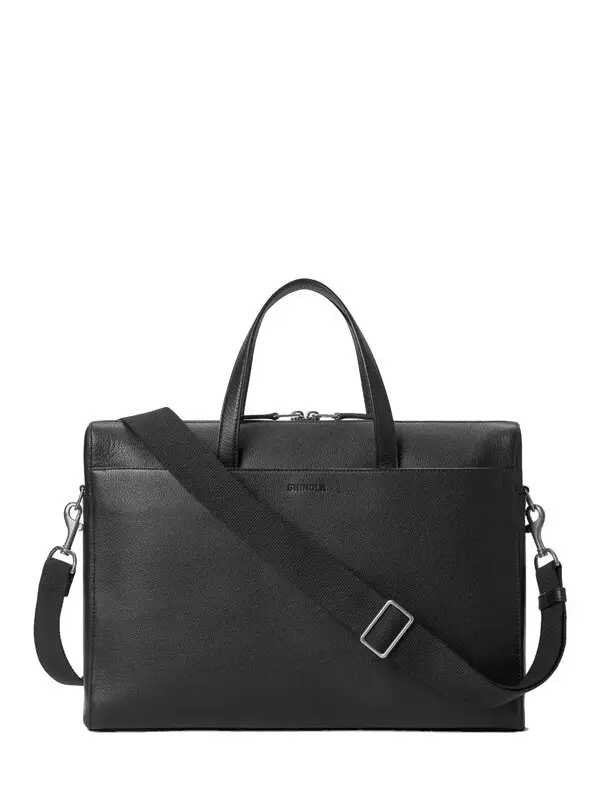 Shinola Canfield Leather Briefcase - Black