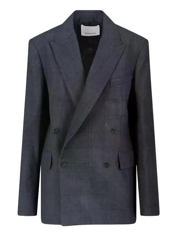 THE FRANKIE SHOP Newark Double-breasted Blazer - Grey