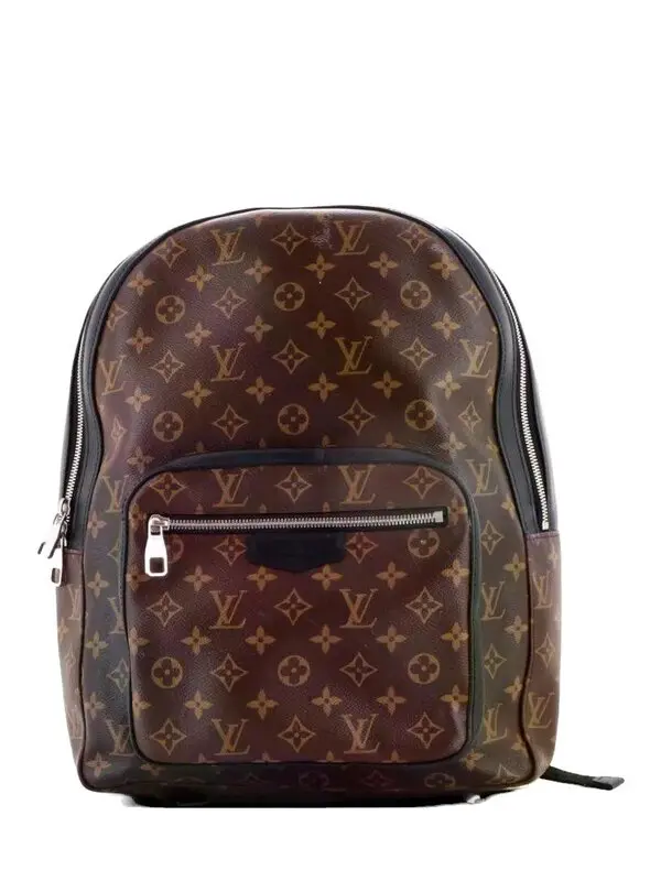 LOUIS VUITTON Josh Macassar Monogram Canvas Backpack - Brown
