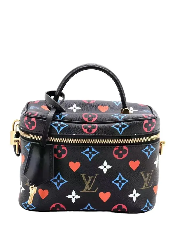 LOUIS VUITTON Vanity Handbag Limited Edition Game On Monogram Pm Satchel - Black