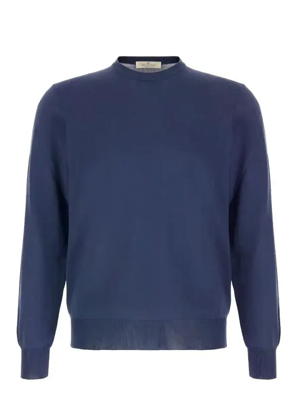 PANICALE Cotton Crew Neck Sweater - Blue
