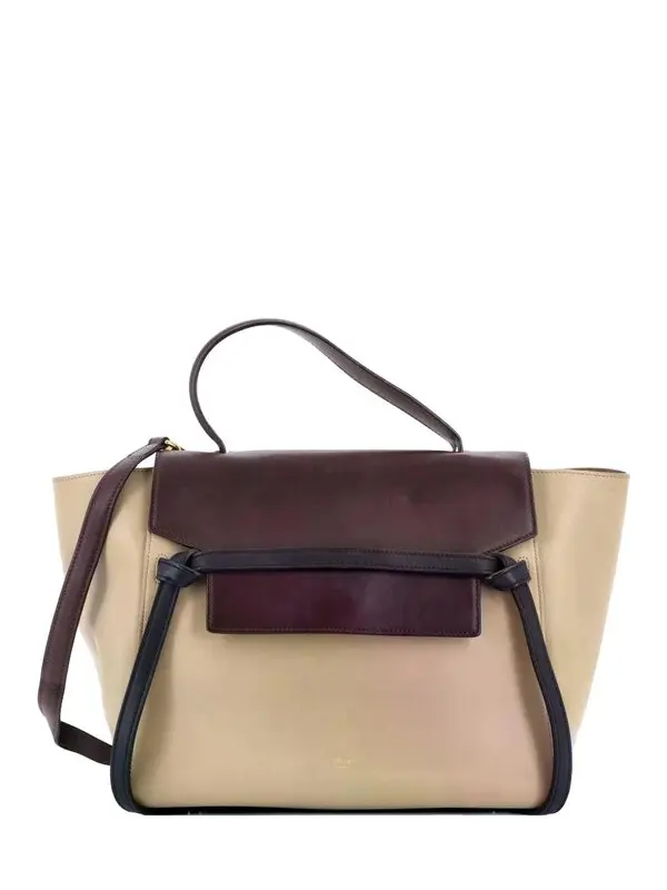 Celine Belt Bag Calfskin Medium Satchel - Neutrals