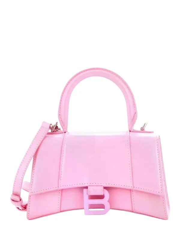 Balenciaga Hourglass Xs Top Handle Crossbody Bag - Pink
