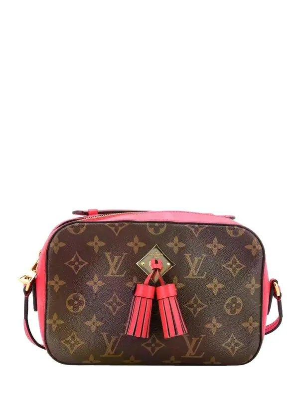 LOUIS VUITTON Saintonge Handbag Monogram Canvas With Leather Crossbody - Brown