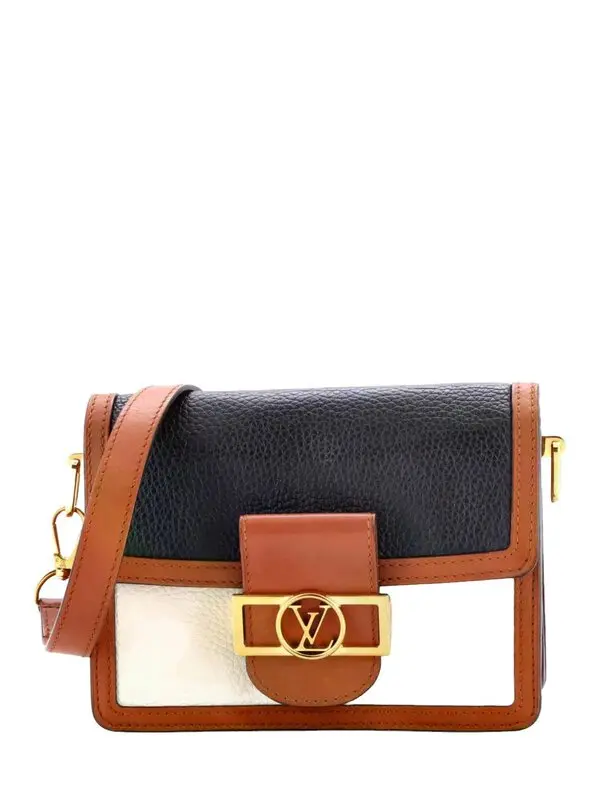 LOUIS VUITTON Dauphine Taurillon Leather Mini Shoulder Bag - Brown
