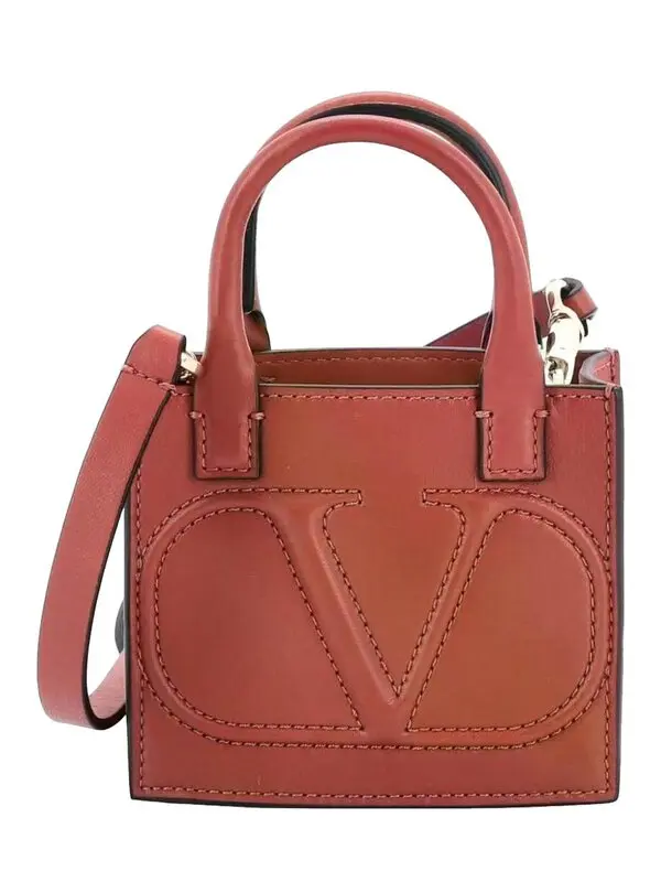 Valentino Garavani Vlogo Signature Mini Tote Crossbody Bag - Neutrals