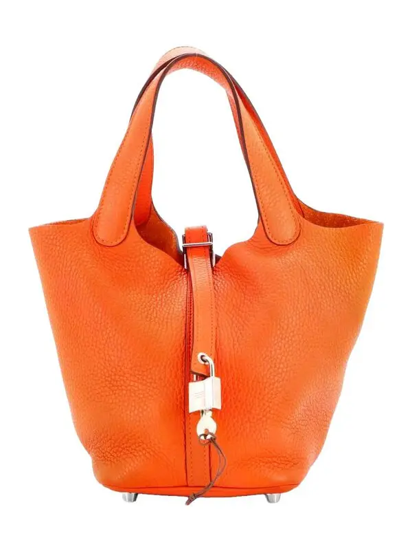 Hermès Picotin Lock Clemence Pm - Orange