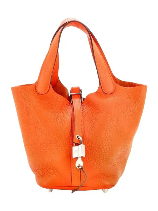 Hermès Picotin Lock Clemence Pm - Orange