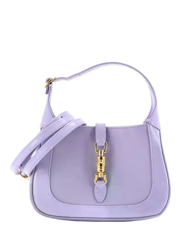 Gucci Jackie 1961 Leather Mini Hobo Bag - Purple