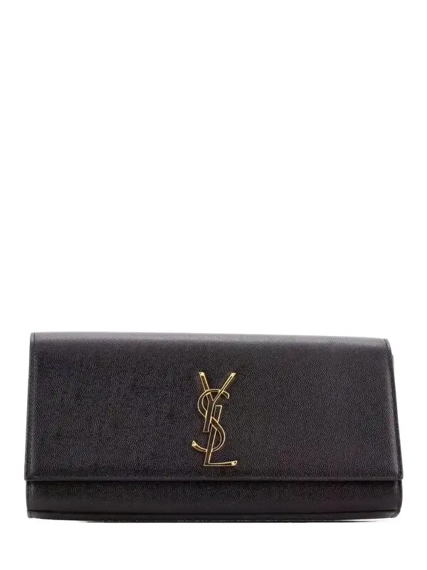 Saint Laurent Classic Monogram Long Clutch Bag - Black