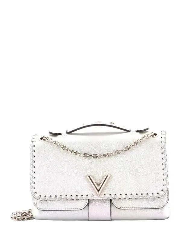 LOUIS VUITTON Chain Bag Whipstitch Leather Shoulder Bag - Metallic