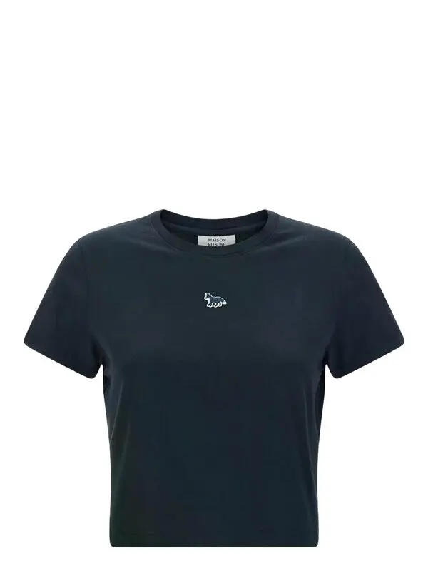 Maison Kitsuné Embroidered Patch T-shirt - Black