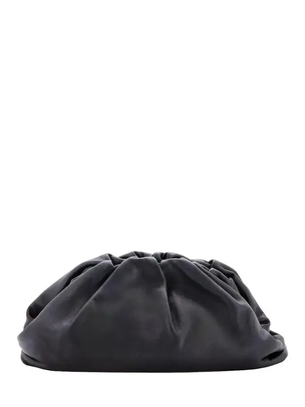 Bottega Veneta The Pouch Leather Clutch Bag - Black