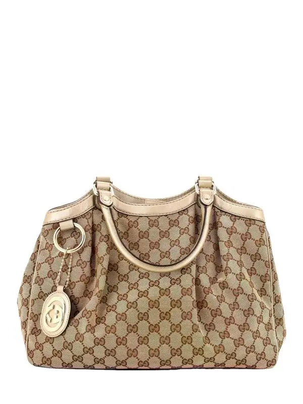Gucci Sukey Gg Canvas Medium Tote Bag - Brown