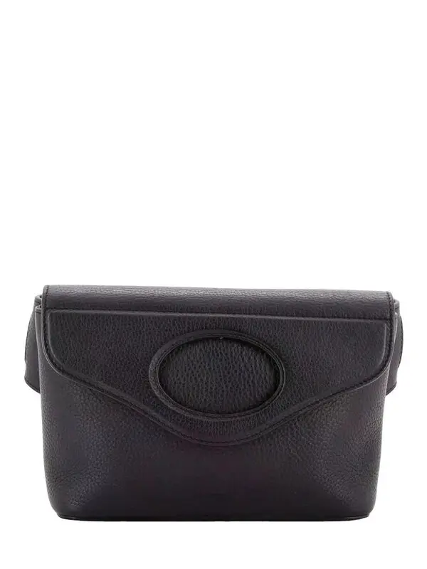 Burberry Pocket Bum Bag Leather Crossbody - Black