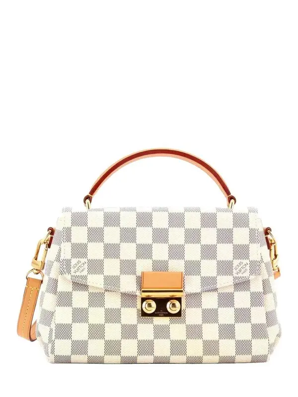 LOUIS VUITTON Croisette Damier Crossbody Bag - White