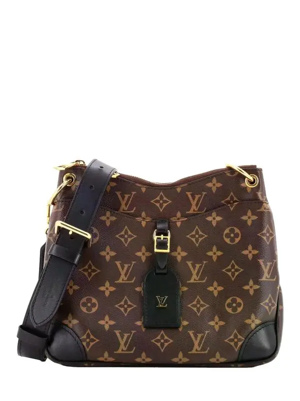 LOUIS VUITTON Odeon Nm Handbag Monogram Canvas Pm Crossbody - Black
