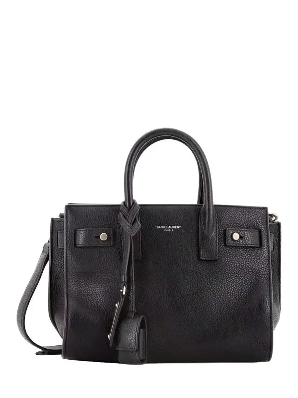 Saint Laurent Sac De Jour Souple Nano Tote Bag Leather - Black