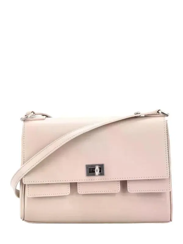 Balenciaga Bel Air Leather Hobo Bag - Neutrals
