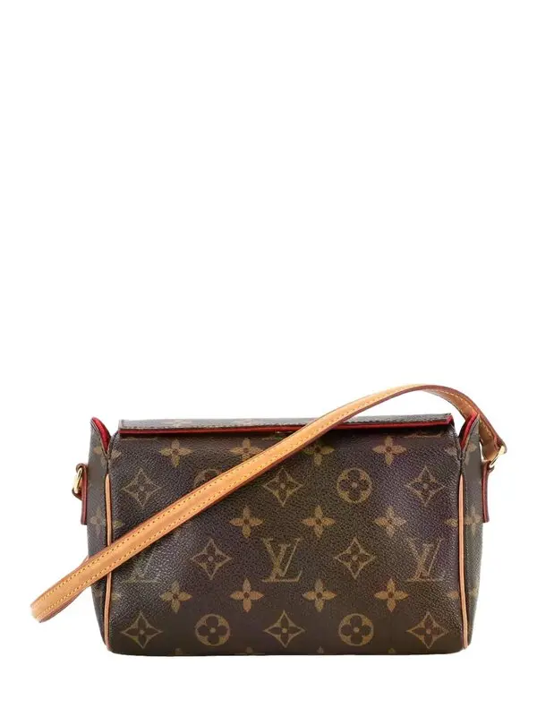 LOUIS VUITTON Recital Handbag Monogram Canvas Shoulder Bag - Brown