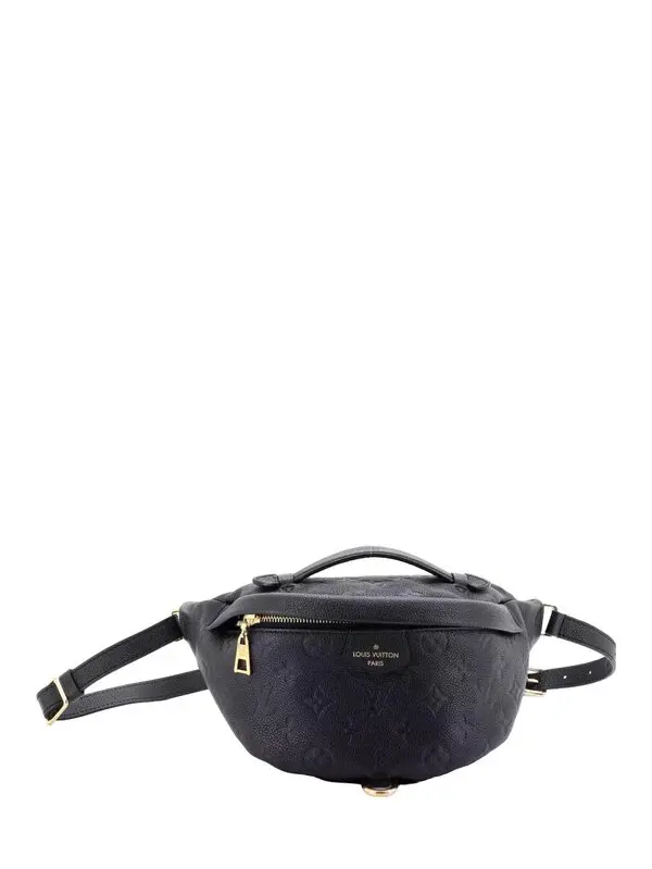 LOUIS VUITTON Bum Bag Monogram Empreinte Leather Belt Bag - Black