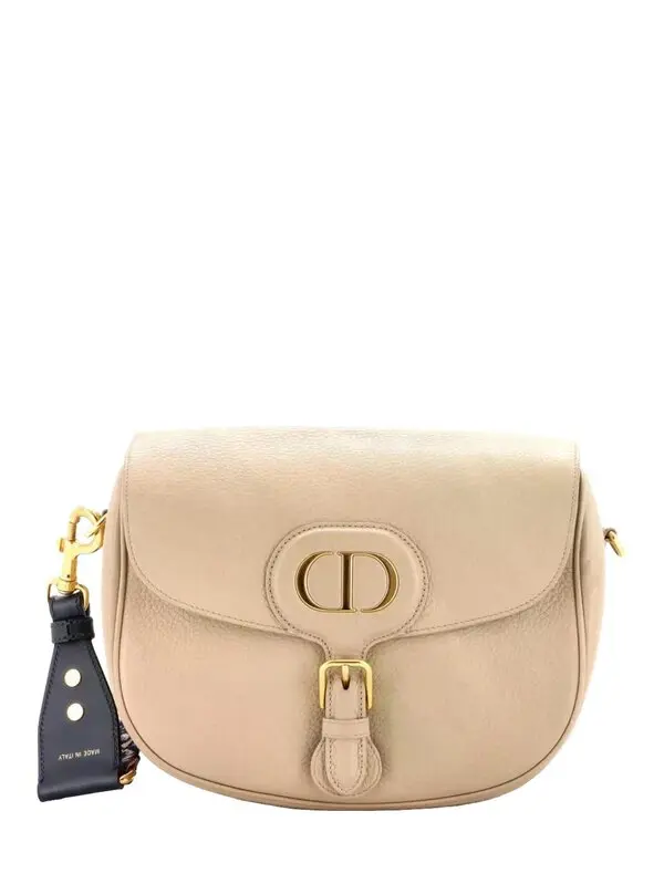 Dior Bobby Flap Bag Leather Large - Neutrals