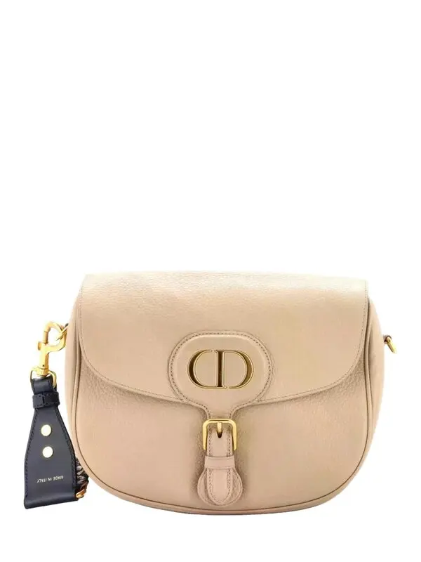Dior Bobby Flap Bag Leather Large - Neutrals