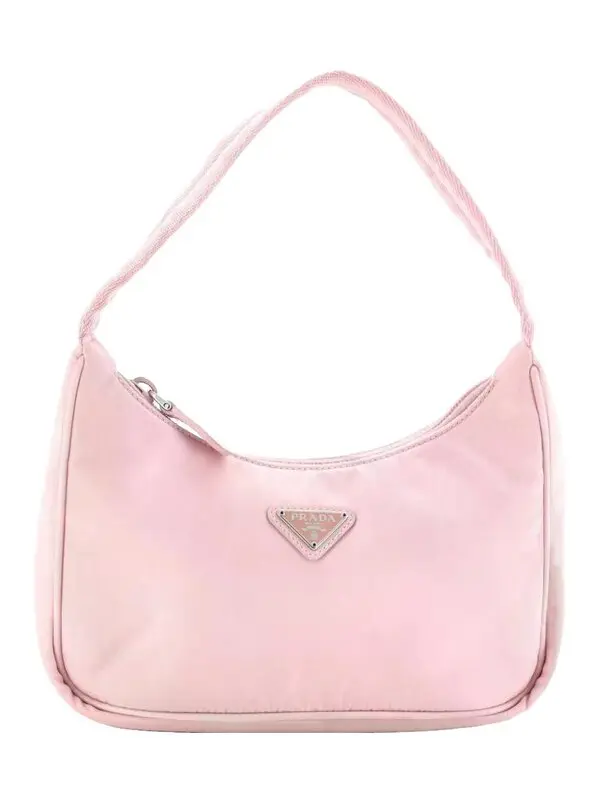 Prada Re-edition 2000 Tessuto Mini Hobo Bag - Pink