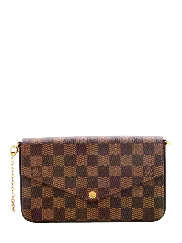 LOUIS VUITTON Felicie Pochette Damier - Brown