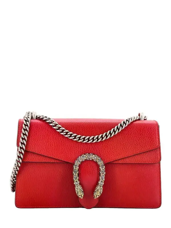 Gucci Dionysus Small Shoulder Bag With Chain Strap - Red
