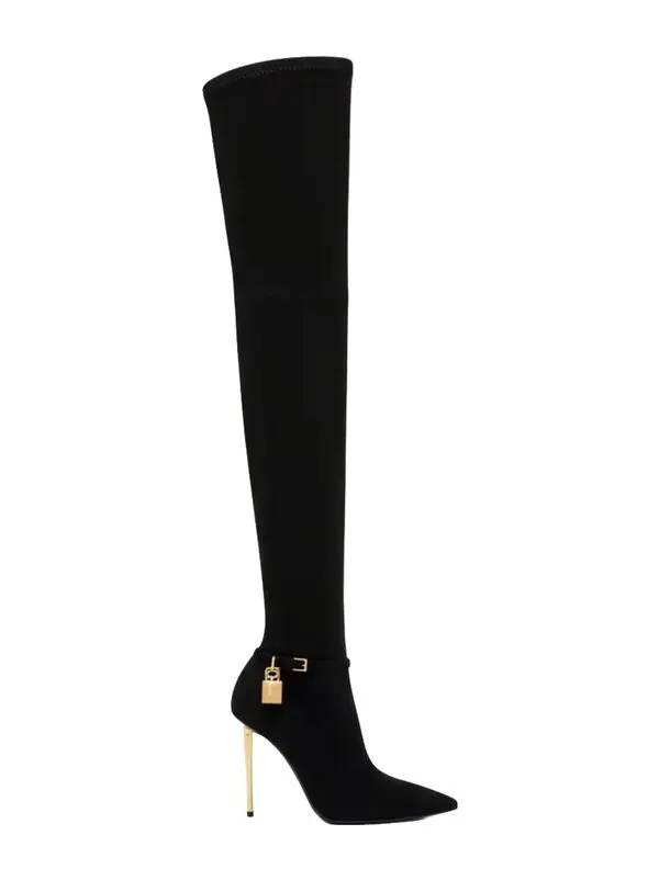 TOM FORD Padlock-detail Boots - Black