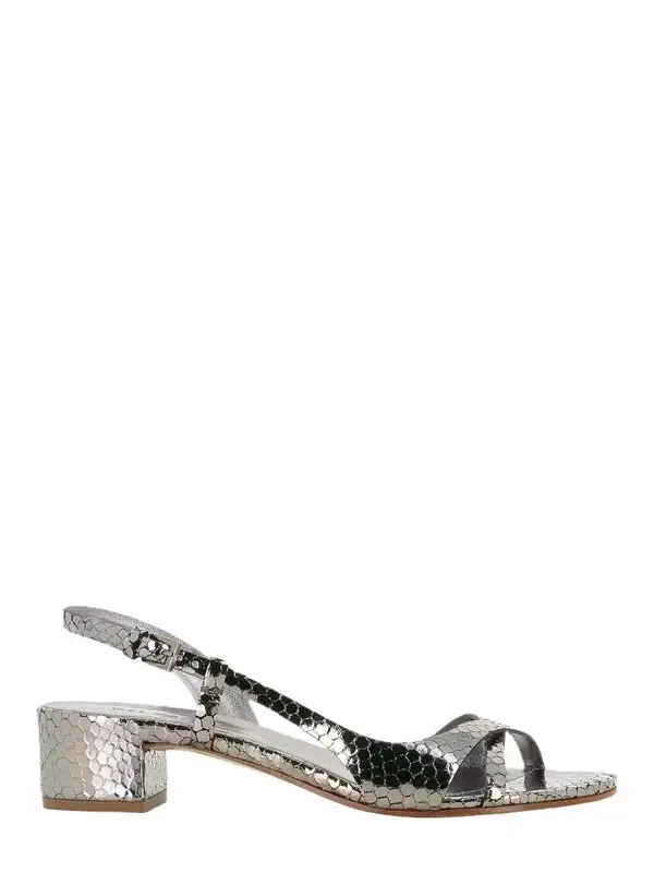DEL CARLO Buckle-fastening Sandals - Silver