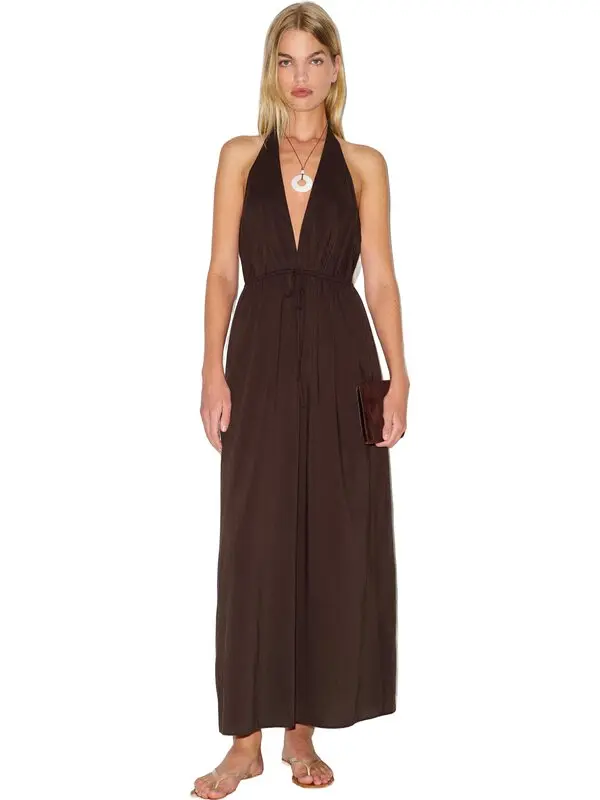 REFORMATION Kiran Dress - Brown