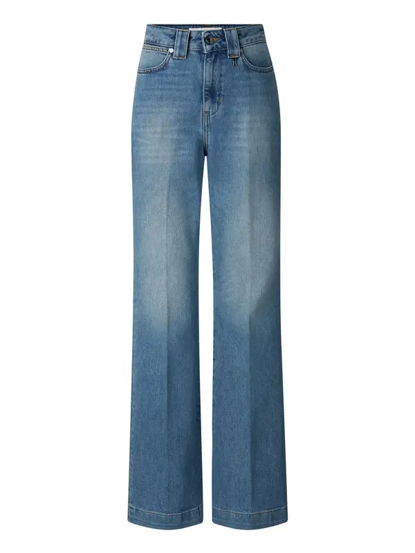 Bogner Flared Fit Jeans - Light Denim Blue