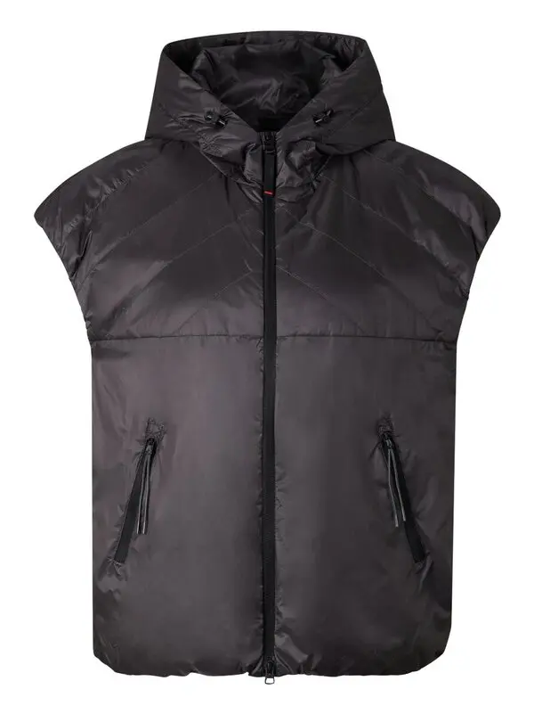 Bogner Quilted Gilet With Hood - Anthracite