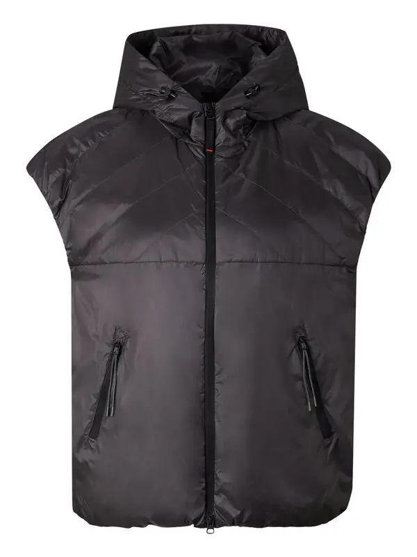 Bogner Quilted Gilet With Hood - Anthracite
