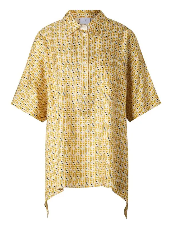 Bogner Elvira Silk Blouse - Yellow/cream